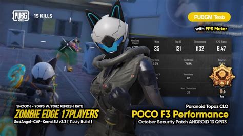 Poco F3 90fps Performance With Custom Rom ‼️ Livik Gameplay Paranoid
