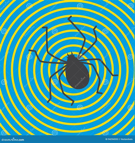 Spider Shape Vector Background Stock Vector Illustration Of Arachnid
