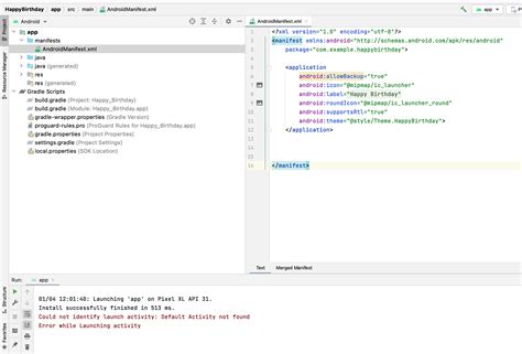Android Basics First Template Project Issue Google Developer Training Android Basics