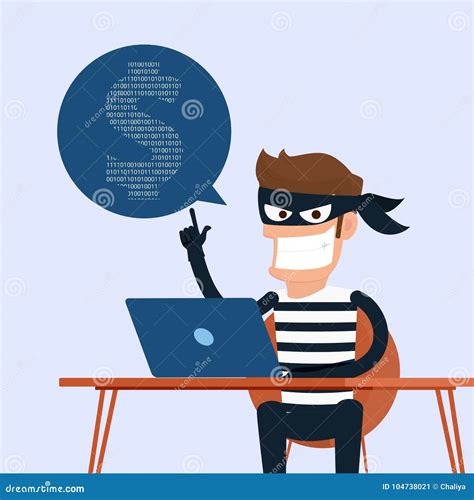 Thief Hacker Stealing Confidential Data Document Folder From Computer Useful For Anti Phishing