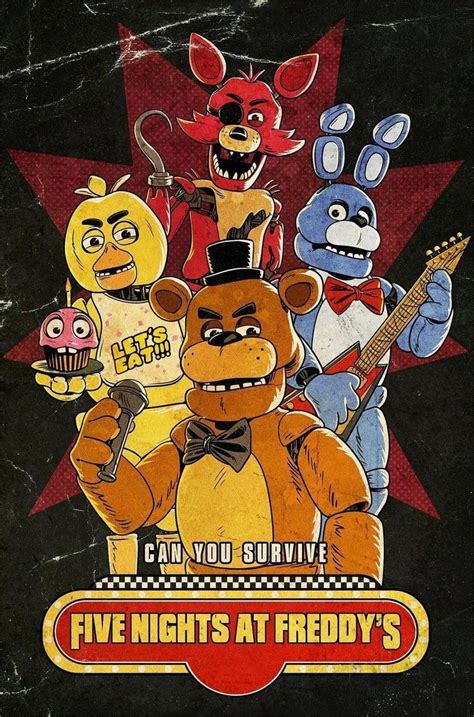 Five Nights At Freddys Fnaf Foxy Poster Fnaf Pdf Five Nights At