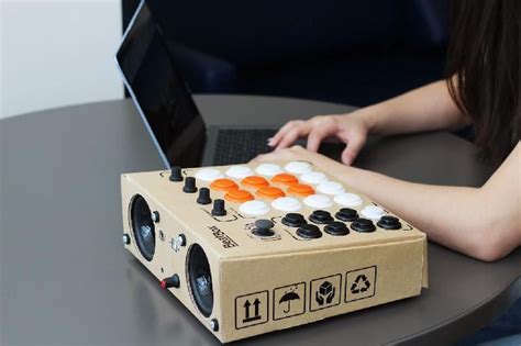 Build This Cardboard Diy Drum Machine In Under An Hour Askaudio Diy Audio Projects Arduino