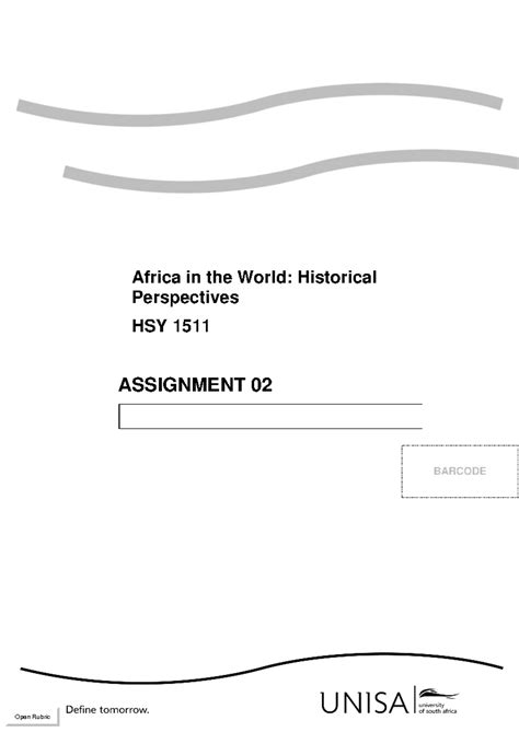 Hsy2015 1120 Assignment2002 202024 Hsy26020013 Africa In The World Historical