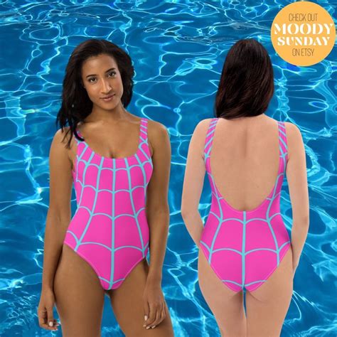 Spider Gwen Stacy Inspired Spider Girl One Piece Swimsuit Cosplay