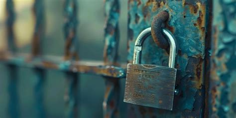 Symbolizing Cybersecurity And Data Protection A Closeup Of A Padlock