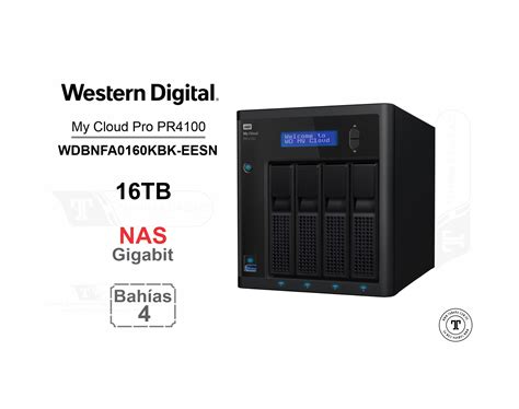 Almacenamiento Nas Western Digital 16tb My Cloud Pro Pr4100 4