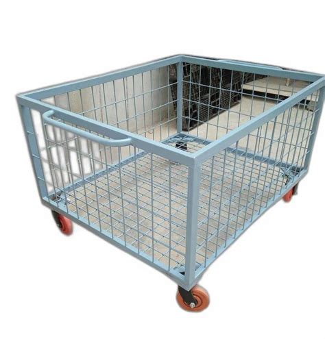 Grey Industrial Mild Steel Trolley Trolley Size 1500mm X 900 Mm At Rs