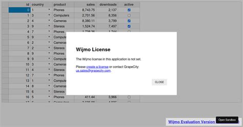 Wijmo Angular Forked Codesandbox