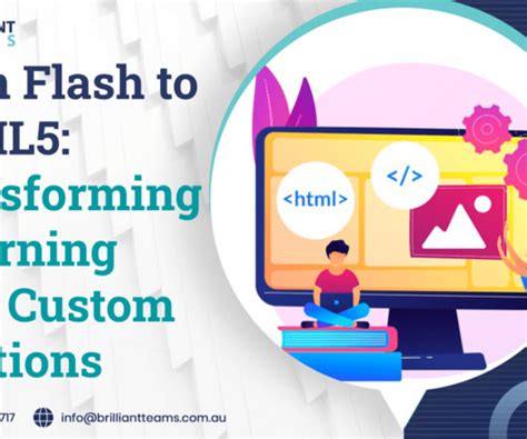 create custom and flash to html5 conversion elearning learning