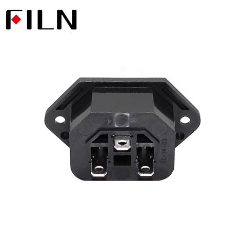 Iec 320 C14 Female Ac Power Inlet Socket Jack Conn Grandado