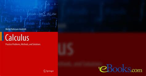 Calculus By Mehdi Rahmani Andebili Ebook