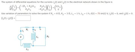 Solved The System Of Differential Equations For The Currents