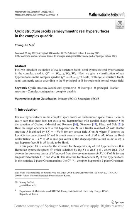 cyclic structure jacobi semi symmetric real hypersurfaces in the