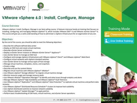 Plan Cours Vcp Vmware Mts Group Africa Vsicm6 M01 Courseintro Pptx