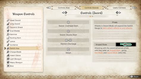 Monster Hunter Rise Switch Axe Weapon Guide