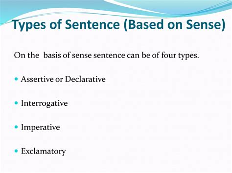 Sentence And Its Types Pptx