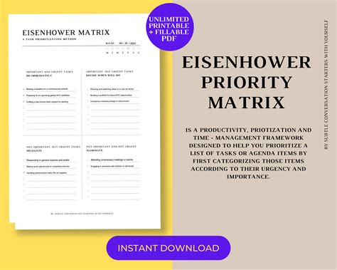 productivity technique bundle editable pdf time management goal setting