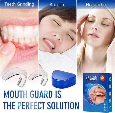 8 Pack Mouth Guard For Grinding Teeth Custom Mold For Light And Heavy