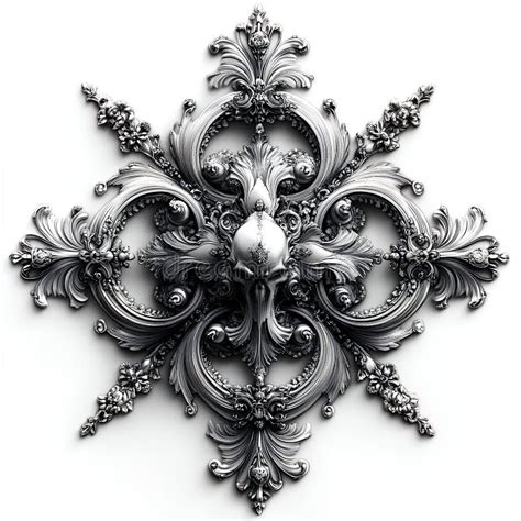 Baroque Skull Scroll Stock Illustrations 9 Baroque Skull Scroll Stock