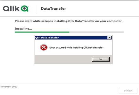 Solved Error Occurred Installing Qlik Datatransfer Qlik Community