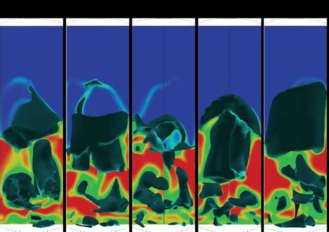 Instantaneous Snapshot Of Gas Fraction In The Middle Of The Bed And 3d