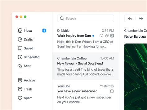 Email App Concept By Ilya Miskov On Dribbble