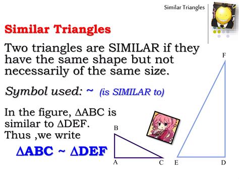 Math 9 Similar Triangles Intro Pptx Physics Science