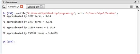 Solved Demonstrate A Python Script That Computes The Value Of π From