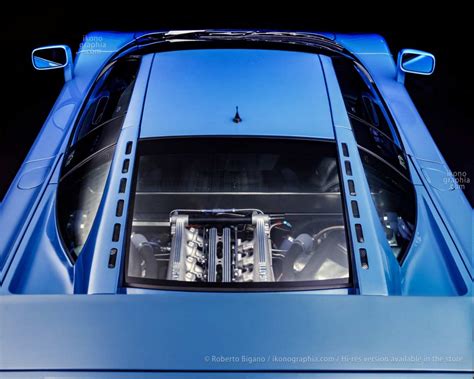 The 3 5 L Bugatti Eb110 Quad Turbocharged V12 Engine With Five Valves Per Cylinder Ikonographia