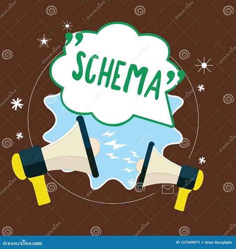 Word Writing Text Schema Business Concept For Representation Of Plan Or Theory In Form Of