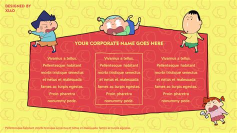 卡通动漫蜡笔小新主题ppt模板 优品ppt