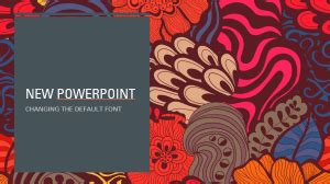 How To Change Default Font In PowerPoint OfficeBeginner