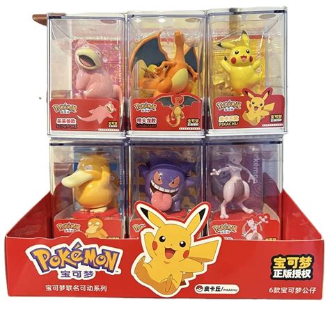Pikachu Blind Box Cute Action Figure 8cm 6pcs Box