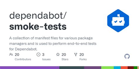 Github Dependabot Smoke Tests A Collection Of Manifest Files For Various Package Managers And
