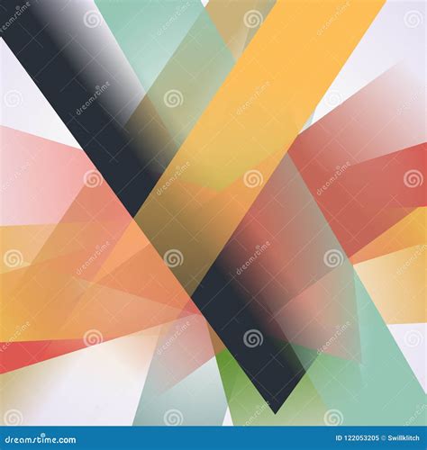 Abstract Background With Colorful Overlapping Layers Stock Vector Illustration Of Pattern