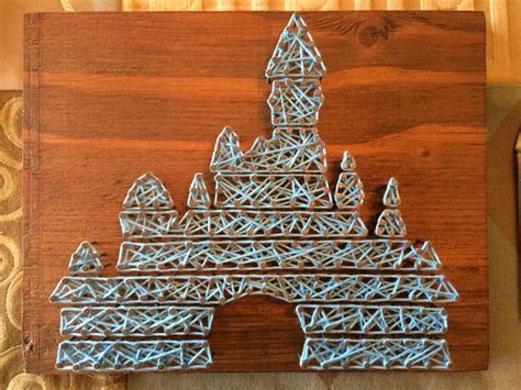 Original Disney Castle String Art String Art Patterns String Art