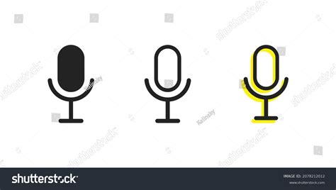 Vector Microphone Icon Web Background Design Stock Vector Royalty Free 2078212012 Shutterstock