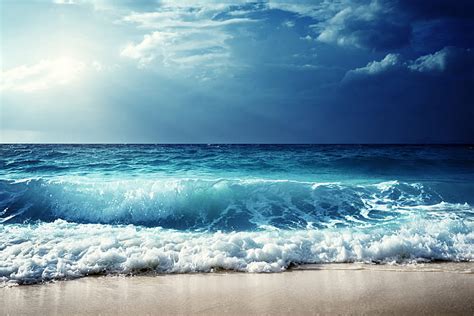Mar Cielo Olas Horizonte 4k 5k Hd Naturaleza Fotografía Fondo