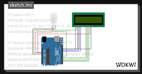 Suhu Kelembaban Wokwi Esp32 Stm32 Arduino Simulator