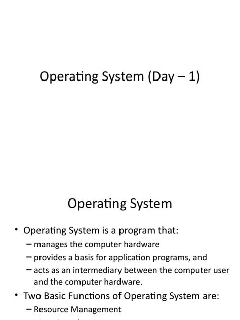 Operating System Day 1 Pdf Thread Computing Scheduling Computing