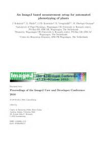 pdf an imagej based measurement setup for automated phenotyping of plants