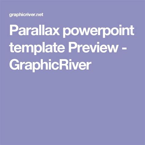 Parallax Powerpoint Template