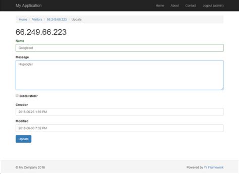 GitHub Johnsnook Yii Visitors This Extension Gets The Visitor Information Associated With