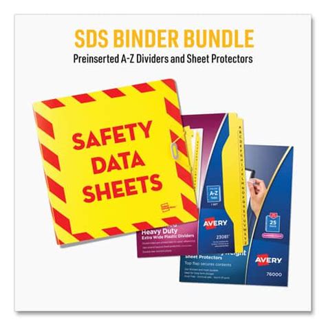 Ultraduty Safety Data Sheet Binder Bundle By Avery® Ave77714