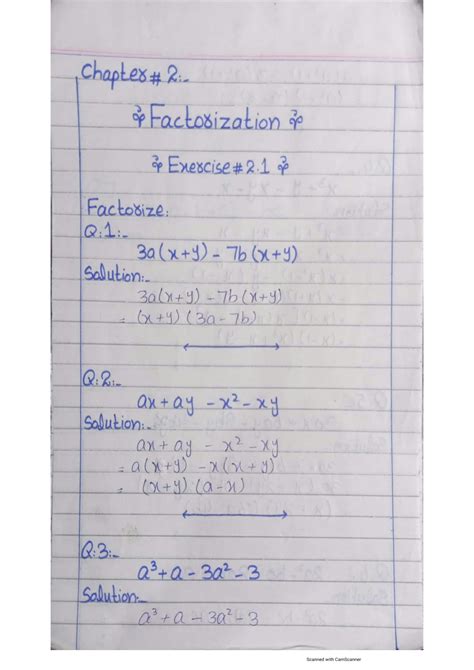 SOLUTION Chapter Factorization Guideline Notes G Maths Th Class Studypool