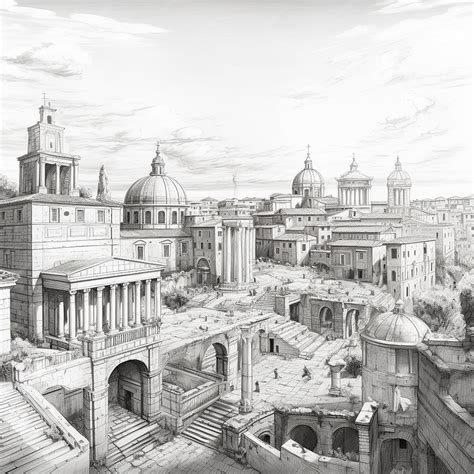Dibujo De Roma Foto Premium