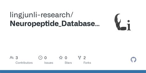 Github Lingjunli Research Neuropeptide Database Search