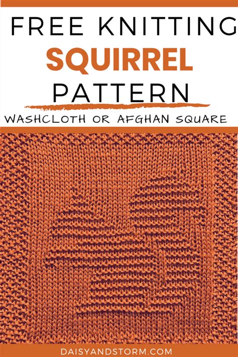 Free Woodland Themed Dishcloth And Afghan Squares Knitting Patterns
