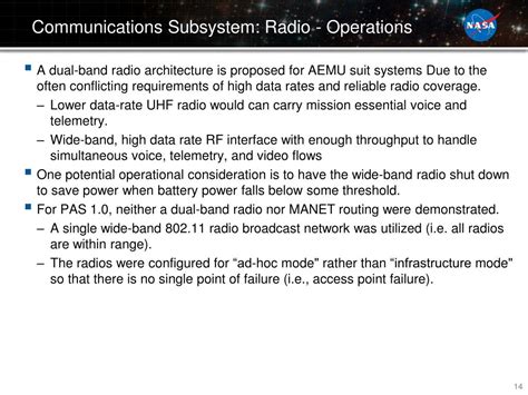 Ppt A Communication Architecture For An Advanced Extravehicular Mobile Unit Powerpoint