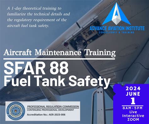 Sfar 88 Fuel Tank Safety Training Join Advance Aviation